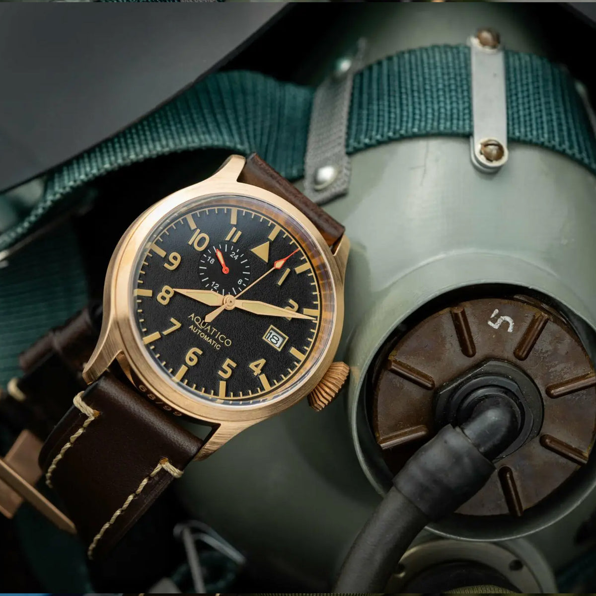 Buy Bronze Pilot Watches | Timeless Aviation-Inspired Style – AQUATICO