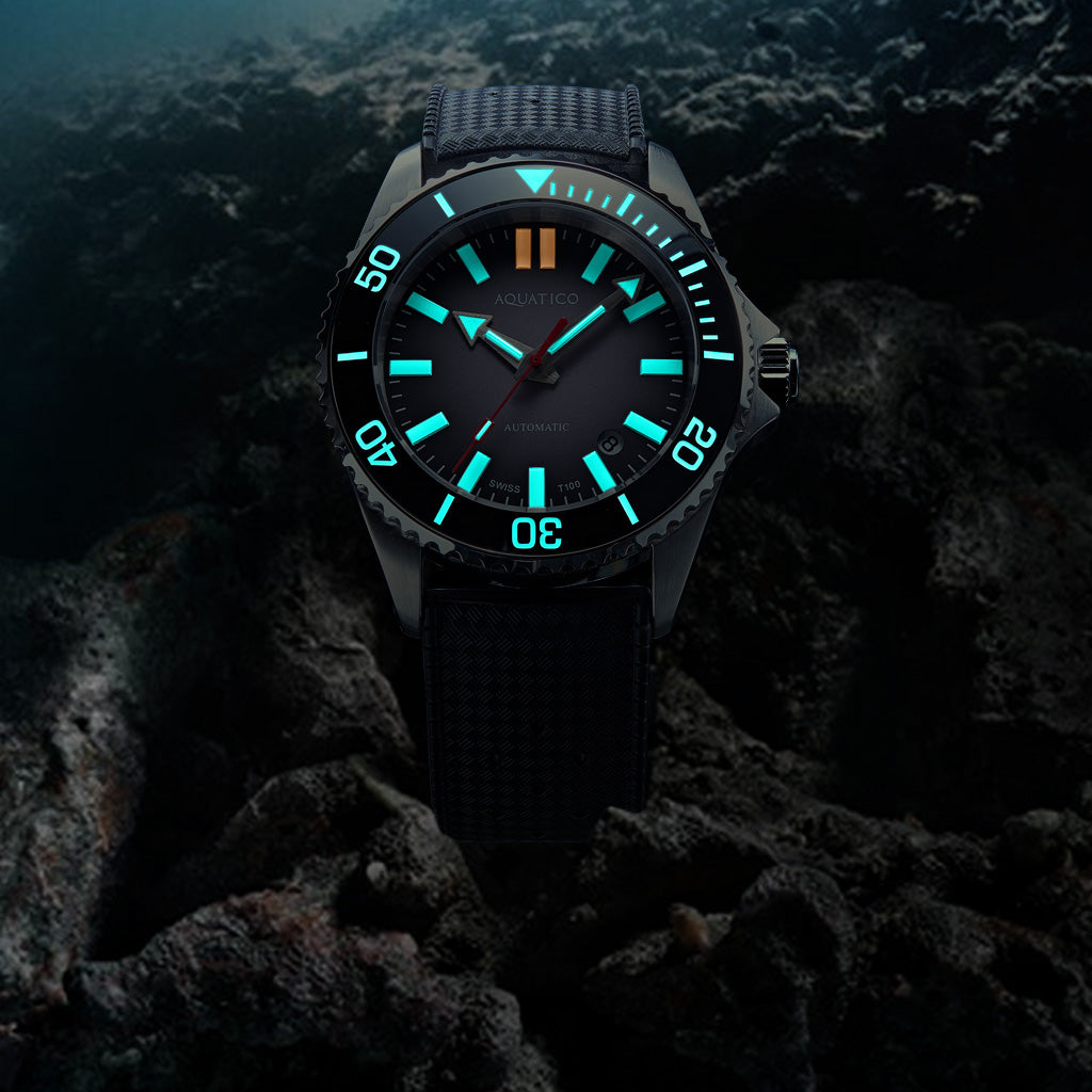 Tritium Watches for Sale – Shop T100 Luminous Dive Watches | Aquatico ...
