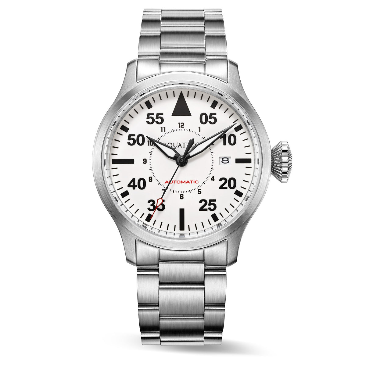 Explore Timeless Elegance: White Dial Pilot Watches for Men – AQUATICO