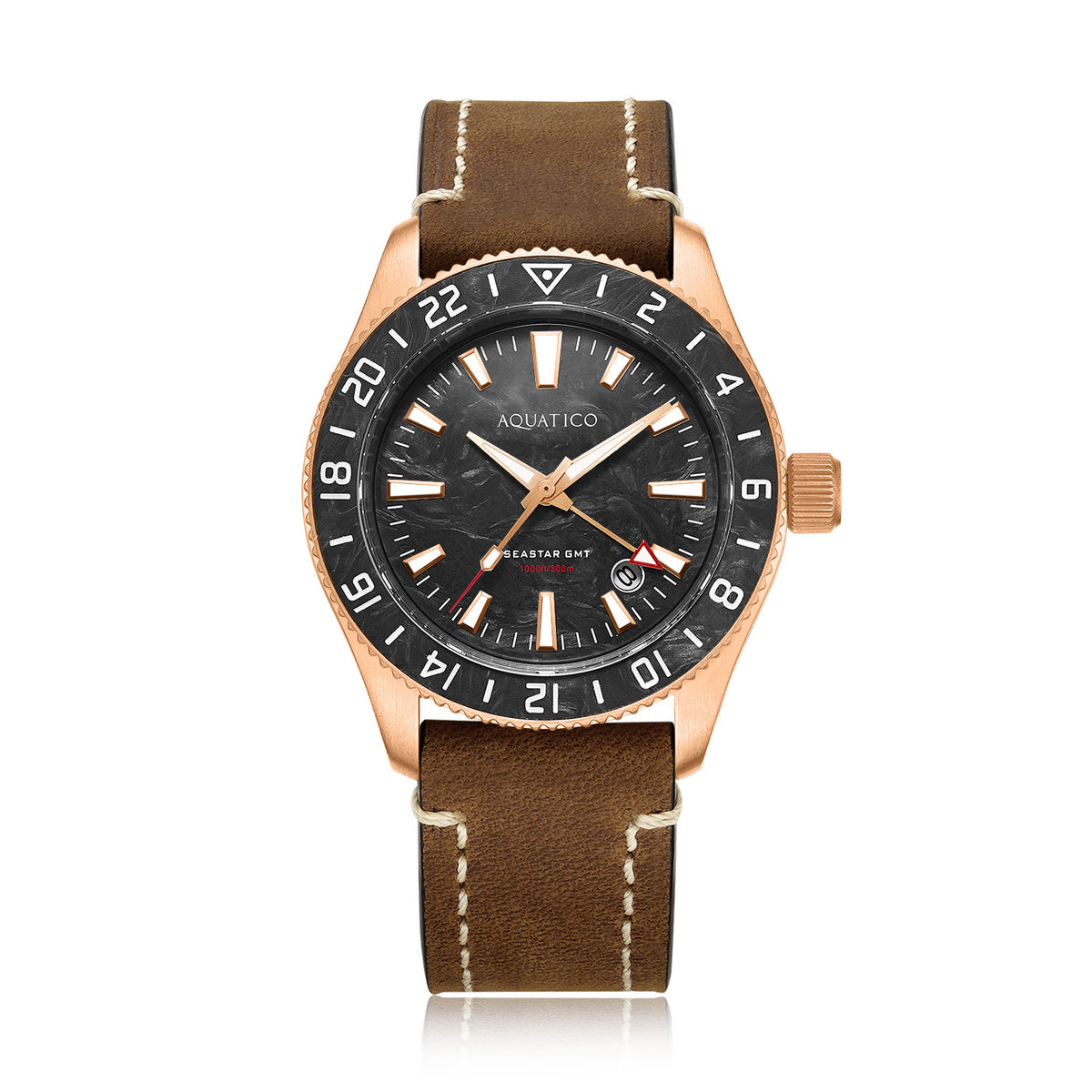 Bronze case carbon fiber dial watch for sale – AQUATICO