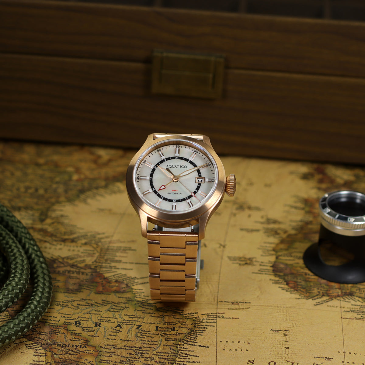 Bronze MOP Watch for Sale | Mother of Pearl Dial – AQUATICO