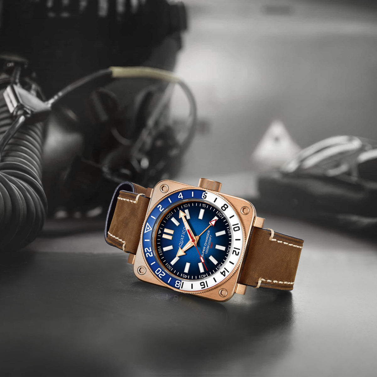 bronze gmt watch for sale – AQUATICO