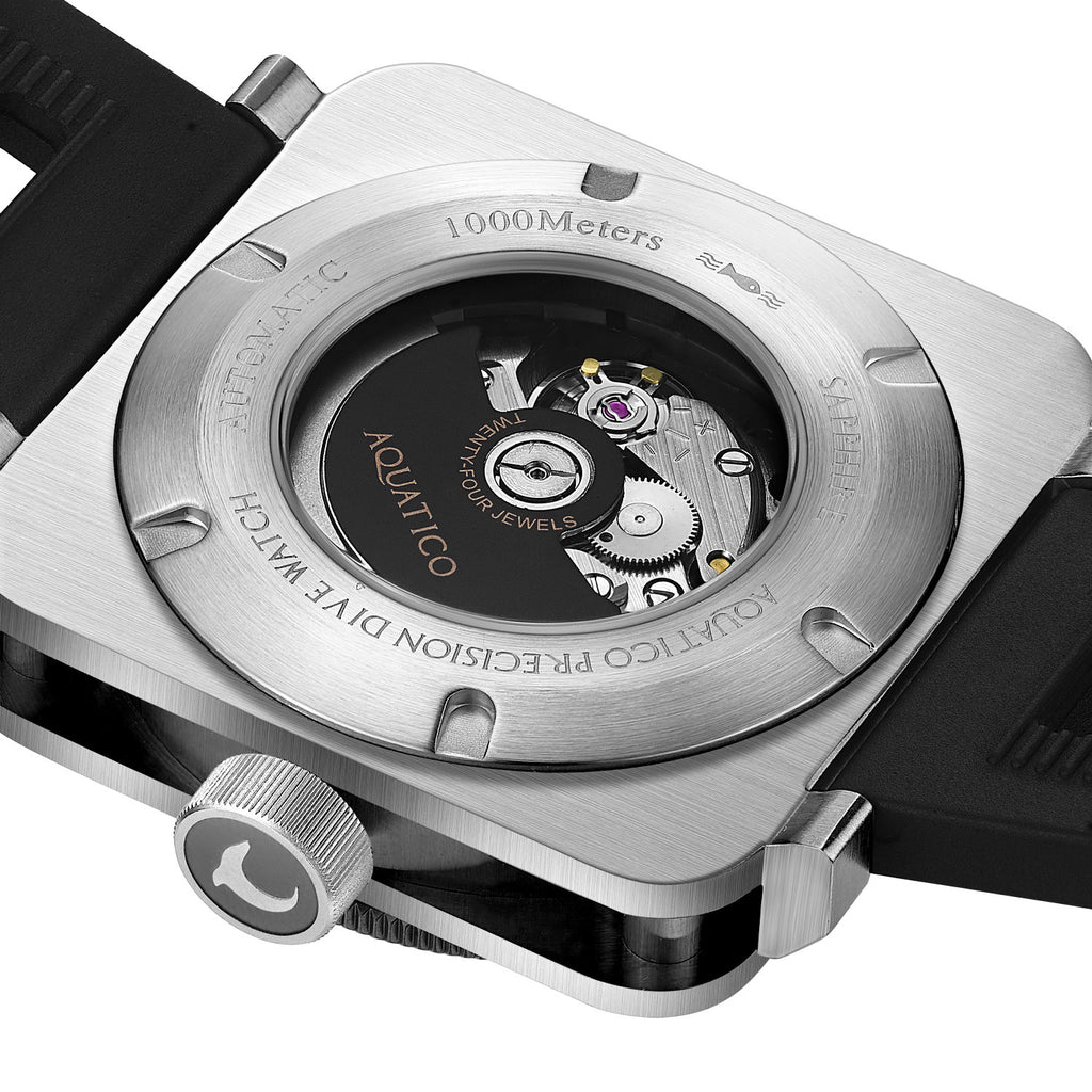 Aquatico Steel Man GMT Watch (Black Dial Pepsi Bezel)