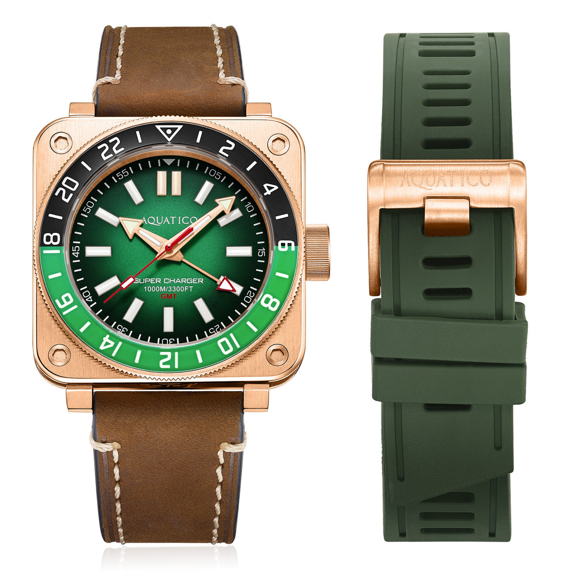 Best green and black bezel watch for sale – AQUATICO
