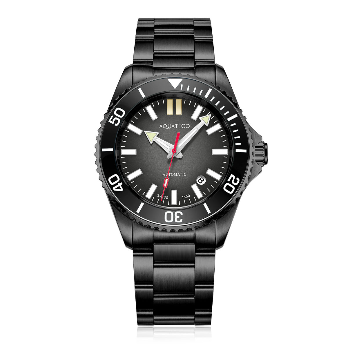 Aquatico Super Ocean Black Dial (PT5000) T100 tritium Watch – AQUATICO