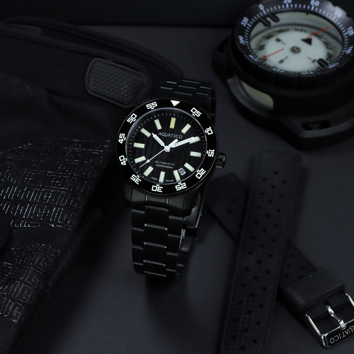 38mm Automatic Tritium Watch for Sale – Compact & Powerful! – AQUATICO
