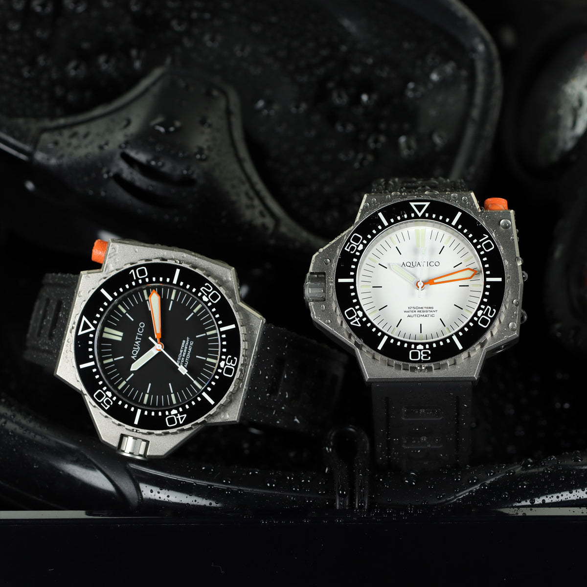 Titanium Dive Watch white Dial | Premium Diver for Sale – AQUATICO