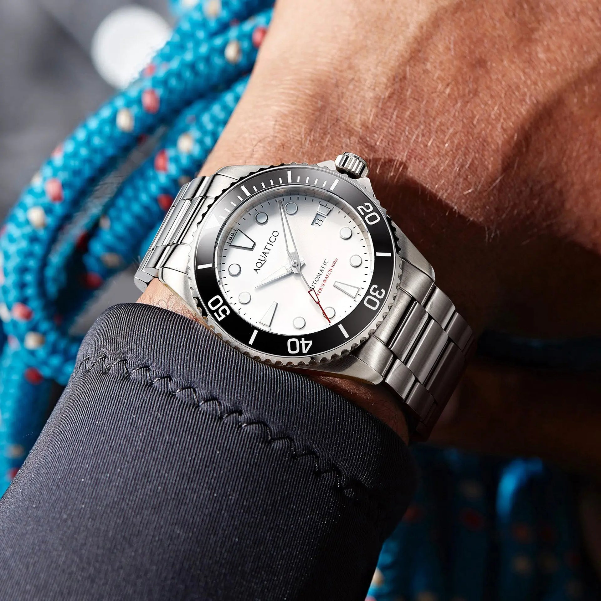 Shop white dial watch – AQUATICO