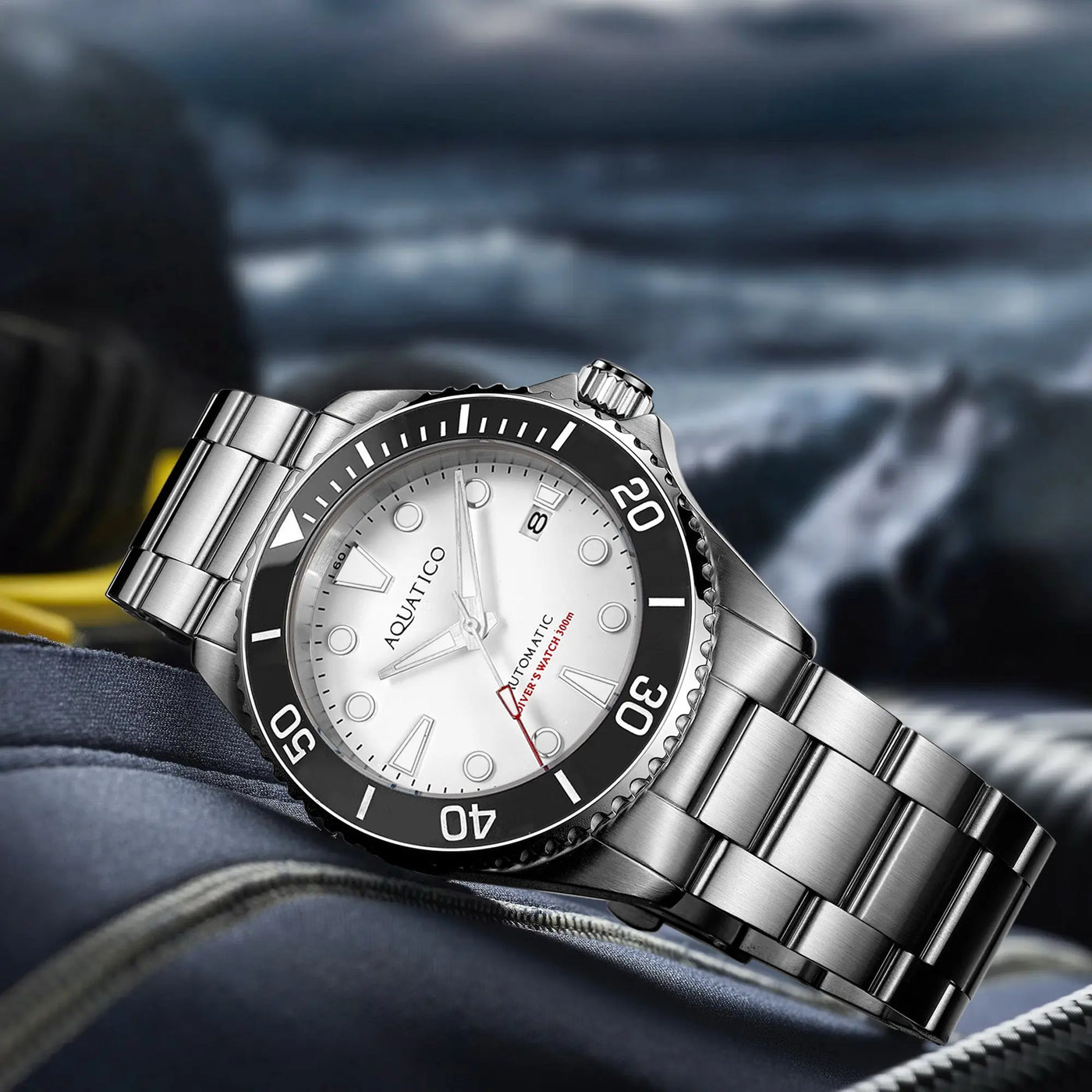 Shop white dial watch – AQUATICO
